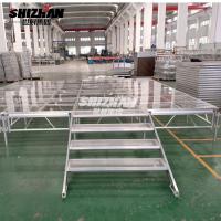 China Transparent Acrylic Aluminum Alloy Outdoor Event Glass Portable Dance Stage Floor for sale