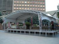 China portable mobile aluminium wedding event concert lazer stage structure for sale