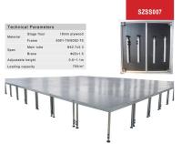 China anti-slip tablet telescopic theatre portable aluminum adjustable mobile stage deck equipment for sale