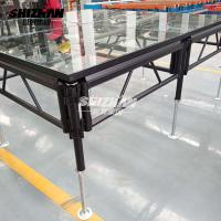 China Collapsible Cat Walk Glass Stage Event Build Simple Complete Big Outdoor Concert Platform for sale