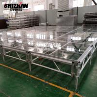 China Aluminum Adjustable Portable 4x4  Acrylic Outdoor Music Stage for sale