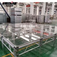 China Aluminum Adjustable Portable 4x4  Acrylic Outdoor Music Stage for sale