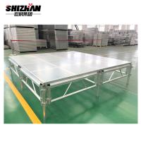 China Wedding Party Glass Stage Decoration Portable Dance Floor For Stage Lighting for sale