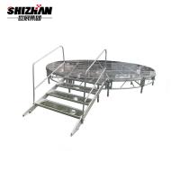 China Wedding Party Glass Stage Decoration Portable Dance Floor For Stage Lighting for sale
