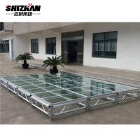 China Wedding Party Glass Stage Decoration Portable Dance Floor For Stage Lighting for sale