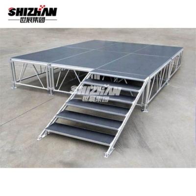 China Aluminum Portable Stage With Wooden Portable Platform for sale