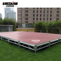 China ISO Portable Concert Anti-slip Waterproof Aluminum Concert Truss Stage for sale