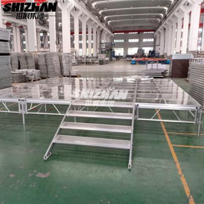 China Glass Plywood Acrylic Led Dance Stage Frame Truss Structure for sale