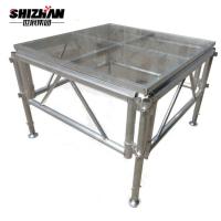 China Aluminium wedding event glass stage for sale