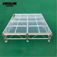 China Aluminium wedding event glass stage for sale