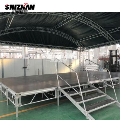 China Anti Rust Aluminum Mobile Scissor Stage Platform For Concert Event for sale