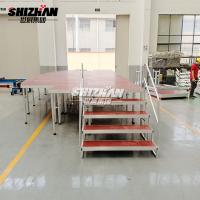 China Concert Aluminum Stage Platforms Mobile Truss Stage System for sale