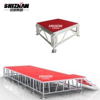 China TUV certificated Durable Adjustable Legs Aluminum Outdoor Event Concert Stage Platform for sale