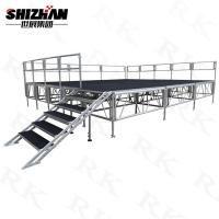 China Legs Adjustable Mini Aluminum Portable Stage Platform For Event Show for sale