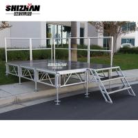 China High Loading Weight Round Aluminum Platform Stage Acrylic Glass for sale