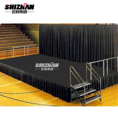 China High Loading Weight Round Aluminum Platform Stage Acrylic Glass for sale