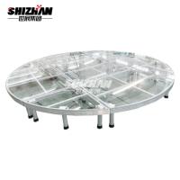 China Outdoor Event Glass Stage Mobile Aluminum Assemble Portable Acrylic Stage Platform for sale