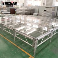 China Outdoor Event Glass Stage Mobile Aluminum Assemble Portable Acrylic Stage Platform for sale