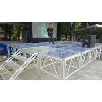 China Outdoor Event Glass Stage Mobile Aluminum Assemble Portable Acrylic Stage Platform for sale