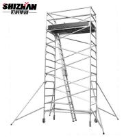 China Cuplock Aluminium Mobile Scaffold  H Frame Ladder Scaffolding System for sale