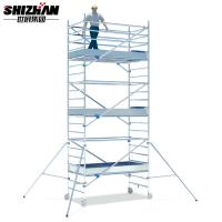 China Outdoor Removable Aluminum Telescopic Scaffold Tower 6m Platform for sale