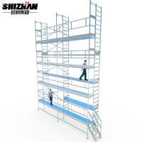 China Outdoor Removable Aluminum Telescopic Scaffold Tower 6m Platform for sale