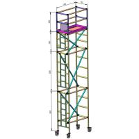 China Aluminium 10m Double Height Cantilever Scaffold Tower for sale