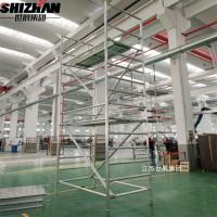 China Customized Mobile Steel Scaffold Aluminium Access Tower diagonal pipe for sale