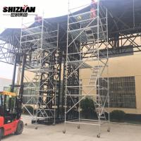 China H Frame Aluminum Mobile Steel Scaffolding Movable With Wheels Easy Install for sale