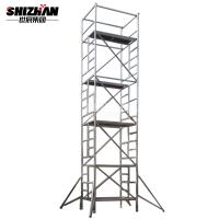 China H Frame Aluminum Mobile Steel Scaffolding Movable With Wheels Easy Install for sale