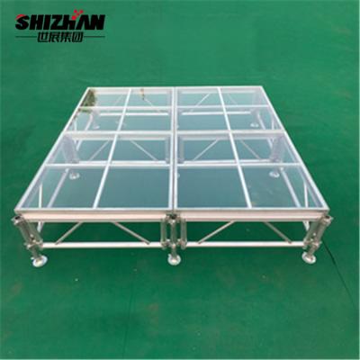 China Aluminum Fashion Show Glass Stage Adjustable Acrylic Platform for sale