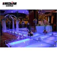 China Acrylic Wedding Glass Stage Assembly Fashion Show Catwalk Platform for sale