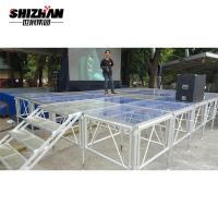 China 1.22*1.22m Acrylic Wedding Swimming Pool Transparent Stage Platform for sale