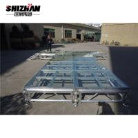 China 1.22*1.22m Acrylic Wedding Swimming Pool Transparent Stage Platform for sale