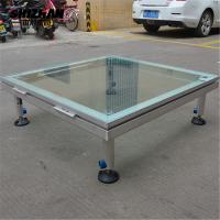 China Acrylic Wedding Decor Event Transparent Swimming Pool Stage Glass Platform for sale