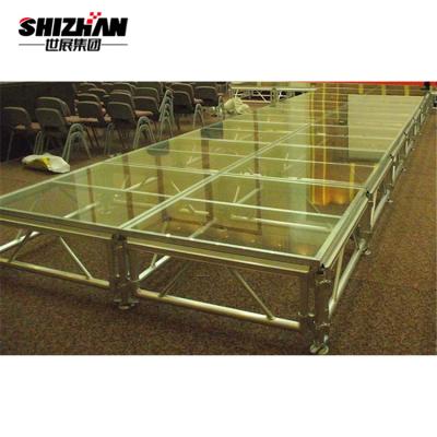 China High Loading Capacity Portable Acrylic Temporary Live Show Stage Floor for sale