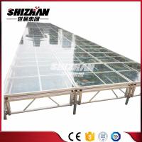 China Anti Slip Catwalk Tempered Glass Stage Show Aluminum Frame Loading for sale