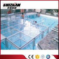 China Anti Slip Catwalk Tempered Glass Stage Show Aluminum Frame Loading for sale