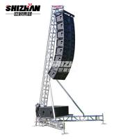 China Spigot Bolt Lift Tower Audio Line Array Truss Stand 600x1000mm for sale