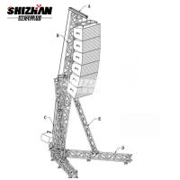 China Spigot Bolt Lift Tower Audio Line Array Truss Stand 600x1000mm for sale
