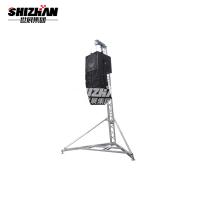China Spigot Bolt Lift Tower Audio Line Array Truss Stand 600x1000mm for sale