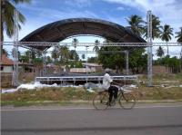 China Aluminum Exhibition Concert Lighting Truss steel Roof Truss Curved Arched for sale