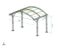 China Lighting Aluminum DJ Truss 0.5m 1m 1.5m 2m Length for sale
