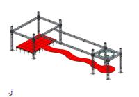 China Lighting Aluminum DJ Truss 0.5m 1m 1.5m 2m Length for sale