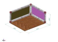 China Aluminum C Channel Steel Curved Roof Truss Semi Circle Outdoor for sale