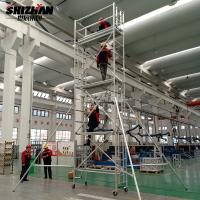 China Easy Install Mobile Aluminum Scaffolding Tower 3m 12m Height for sale