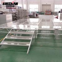 China Portable Outdoor Glass Floor Aluminum Stage Platforms 950kg Loading Capacity for sale