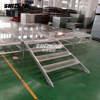 China Portable Outdoor Glass Floor Aluminum Stage Platforms 950kg Loading Capacity for sale