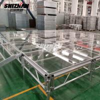 China Portable Outdoor Glass Floor Aluminum Stage Platforms 950kg Loading Capacity for sale