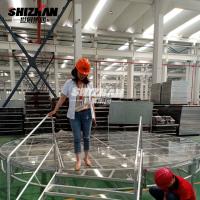 China Portable Outdoor Glass Floor Aluminum Stage Platforms 950kg Loading Capacity for sale